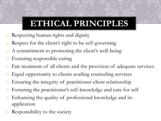 Ethics in Counseling | PPTX