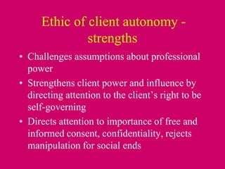 Ethics in counselling | PPTX