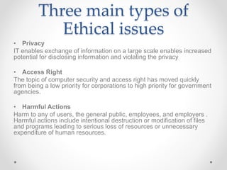 Ethics in Cyber Space | PPTX
