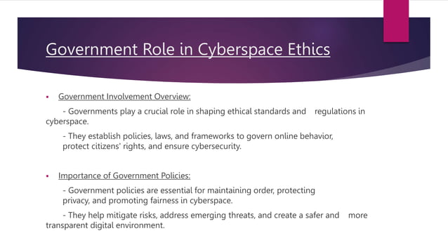ETHICS IN CYBERSPACE.pptx Digital Empowerment | PPTX | Internet | Computing