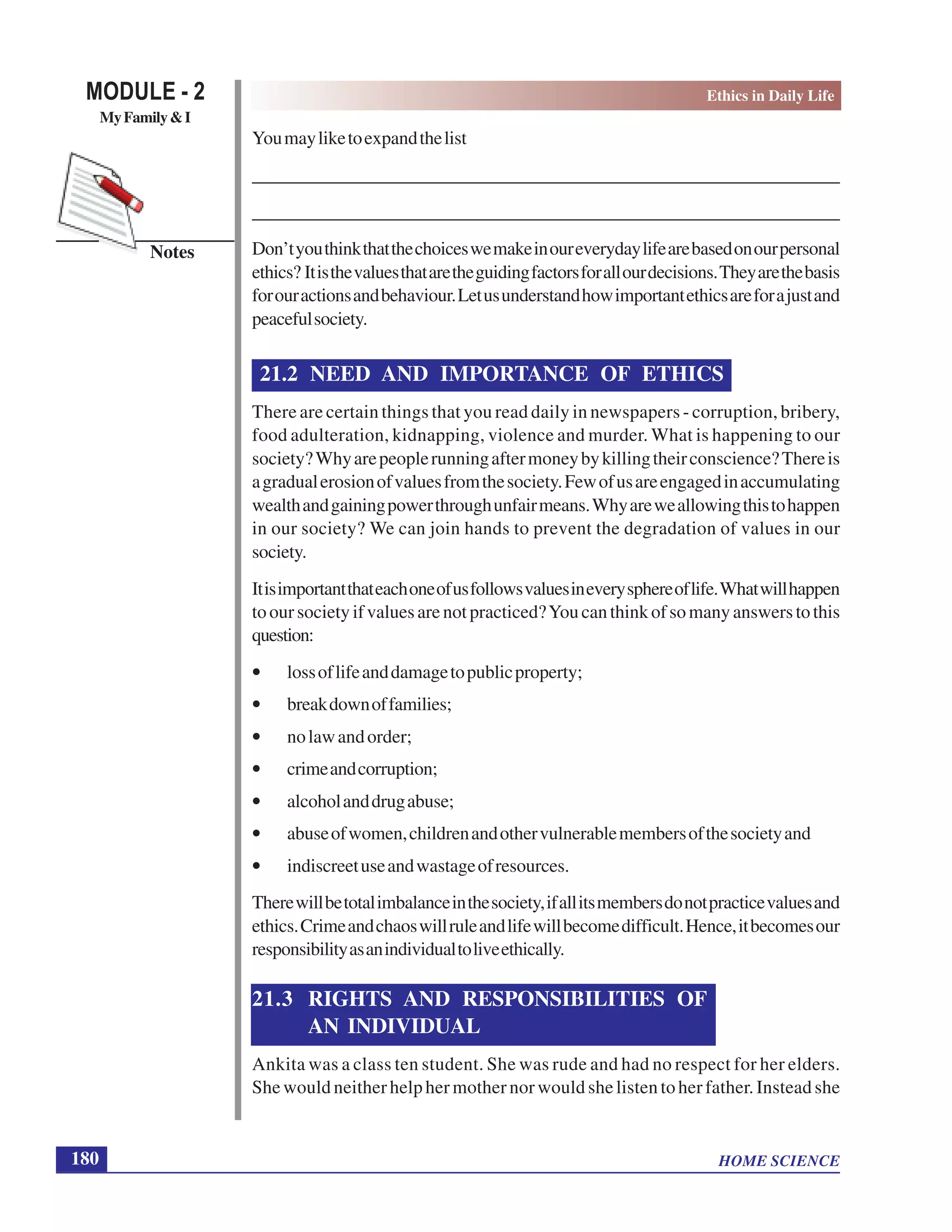 Ethics in daily life | PDF