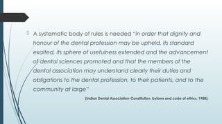Ethics in Dentistry: Guiding Principles for Patient Care and ...