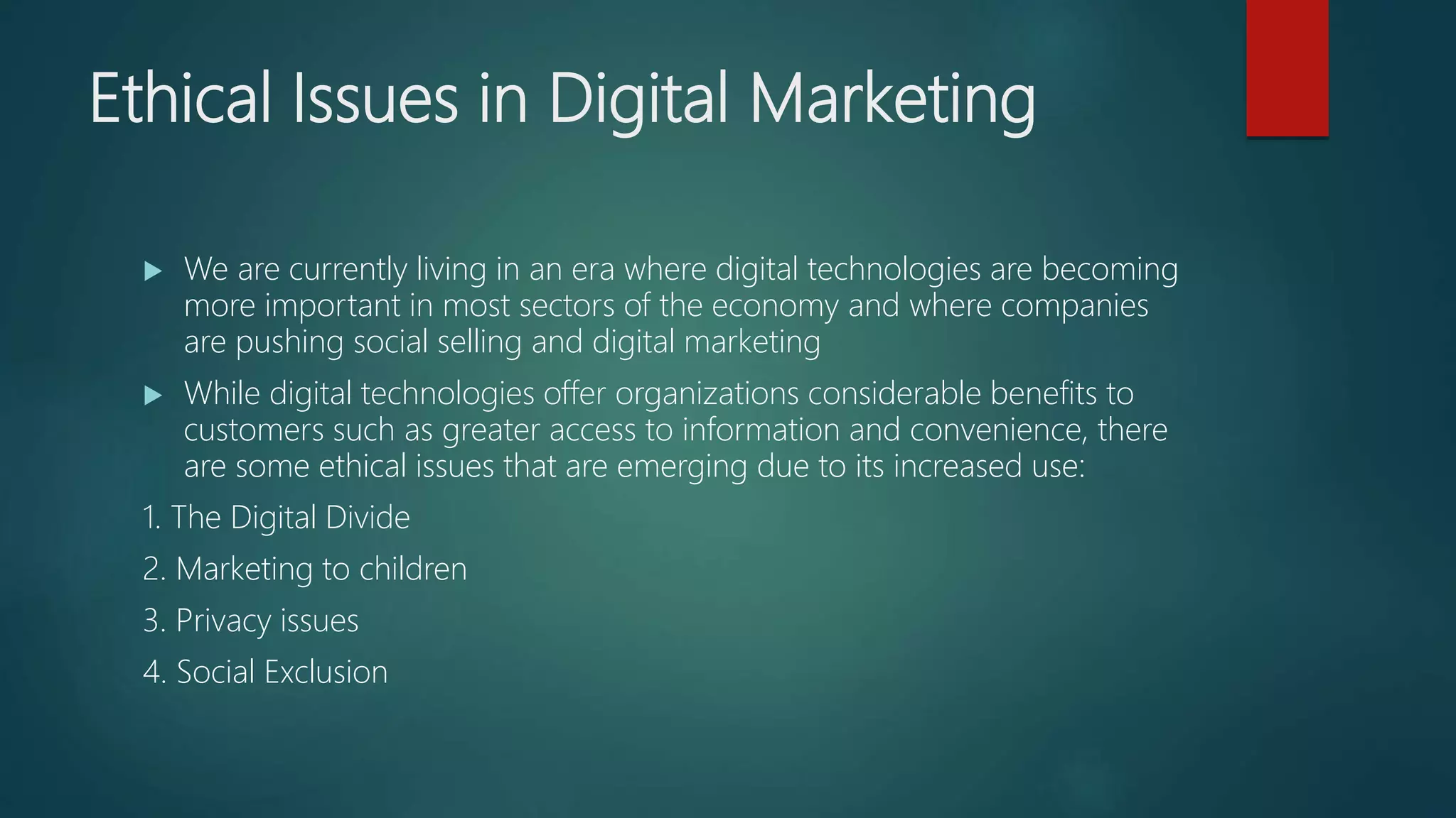 Ethics in digital marketing | PPTX