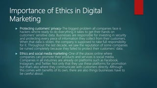 Ethics in digital marketing | PPTX