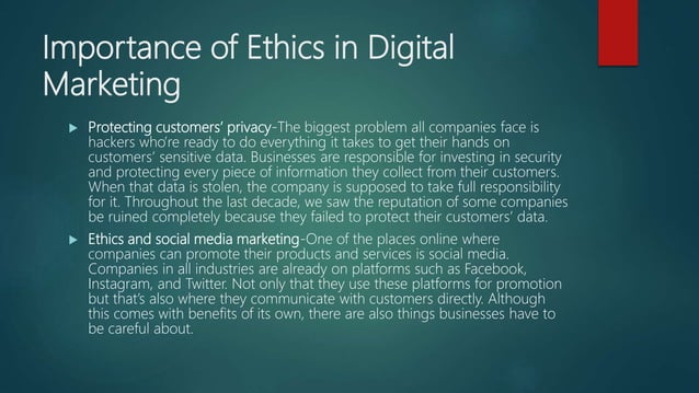 Ethics in digital marketing | PPTX