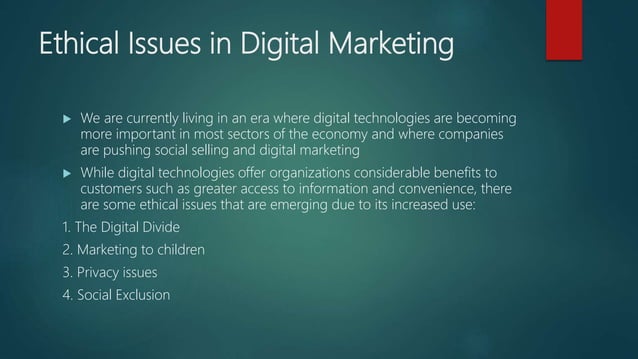 Ethics in digital marketing | PPTX