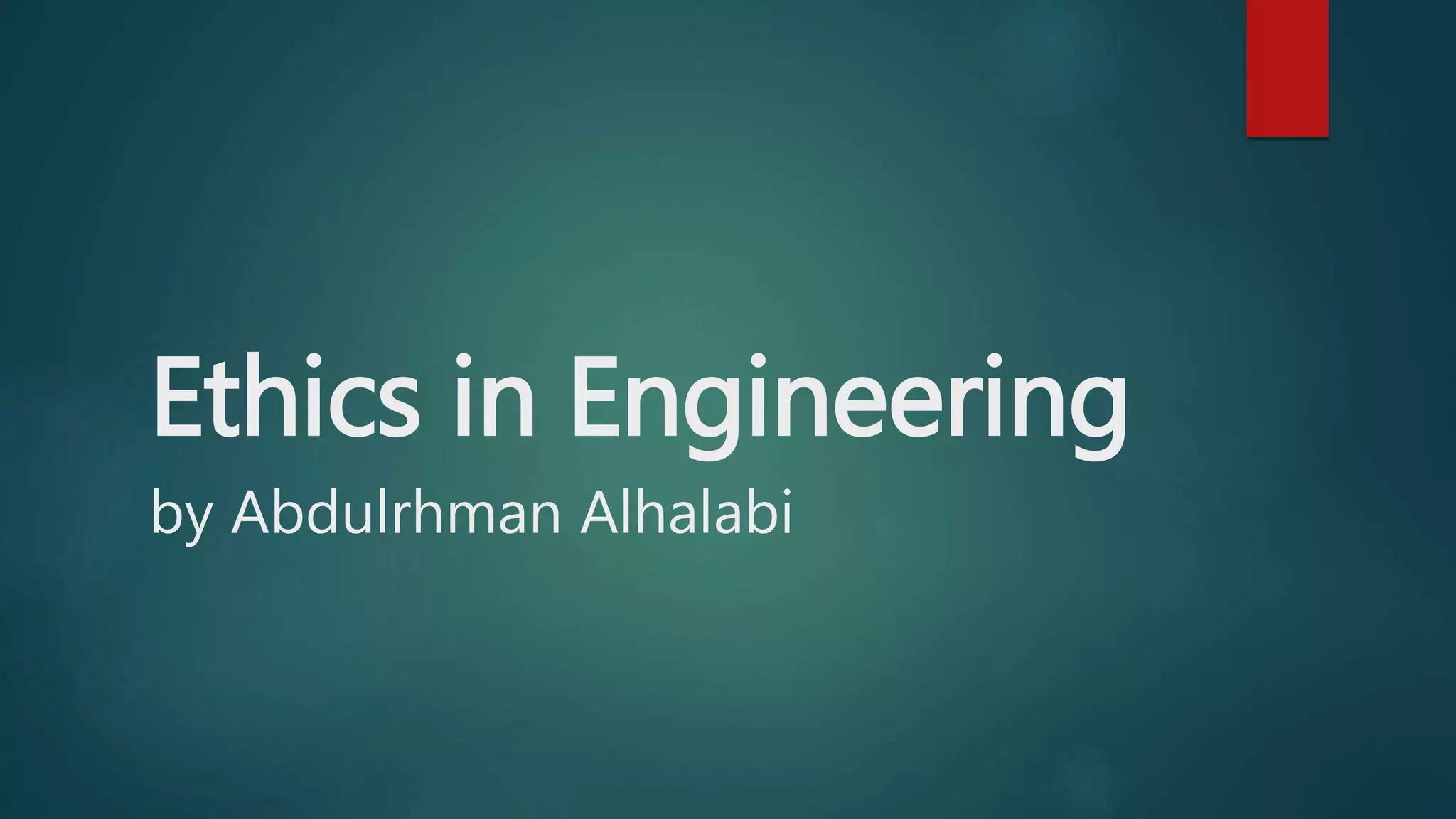 Ethics in engineering | PPSX