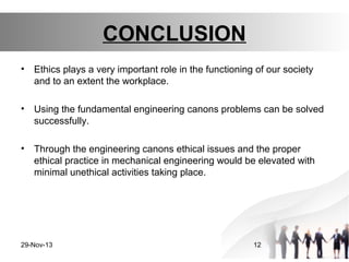 Ethics in engineering presentation | PPT