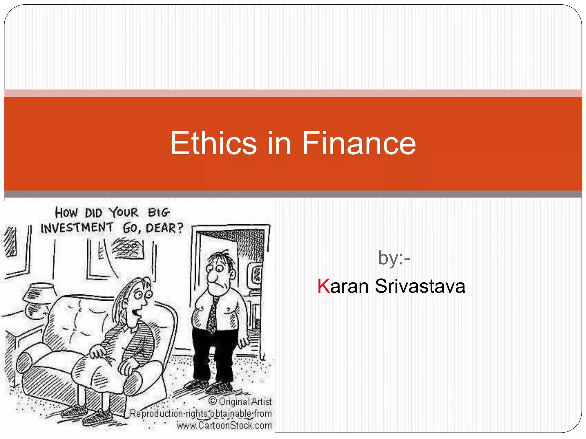 Ethics in finance | PPT