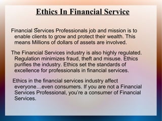Ethics in finance | PPT