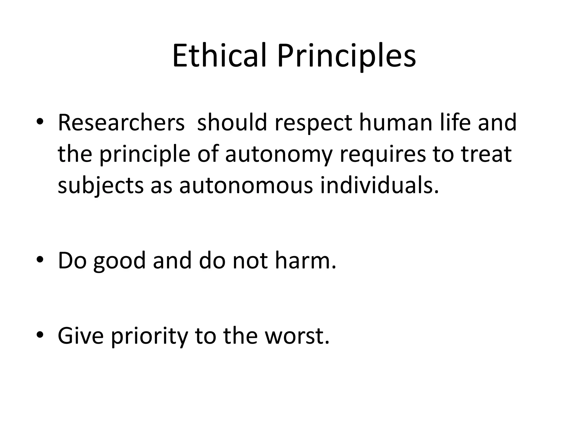 Ethics in human experimentation | PPTX