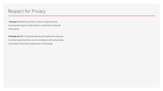Ethics in information and IT Systems use - for Social Media and IT ...