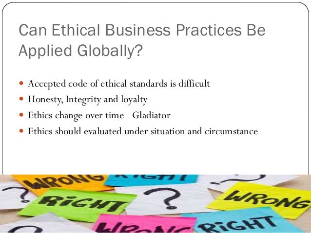 Ethics in international business