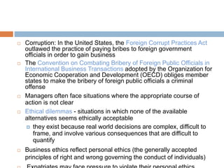 Ethics in International business and organizations .pptx