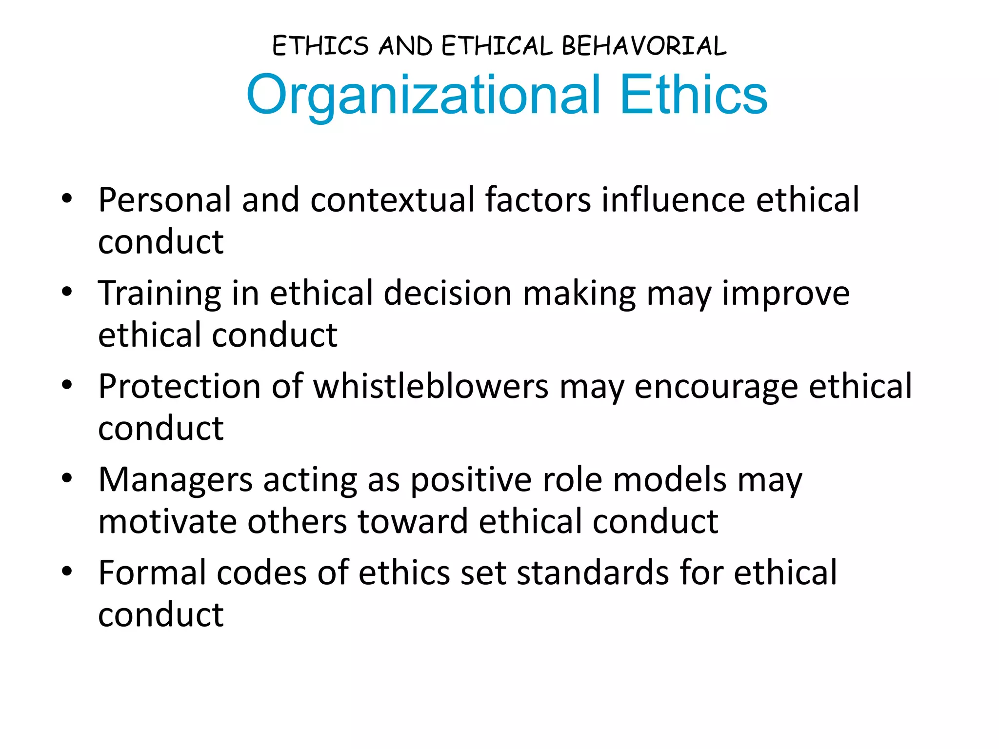 Ethics in management | PPT