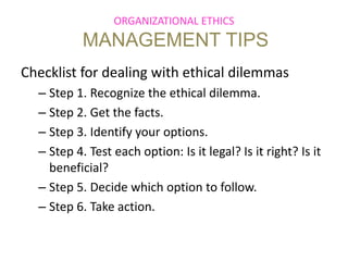 Ethics in management | PPT