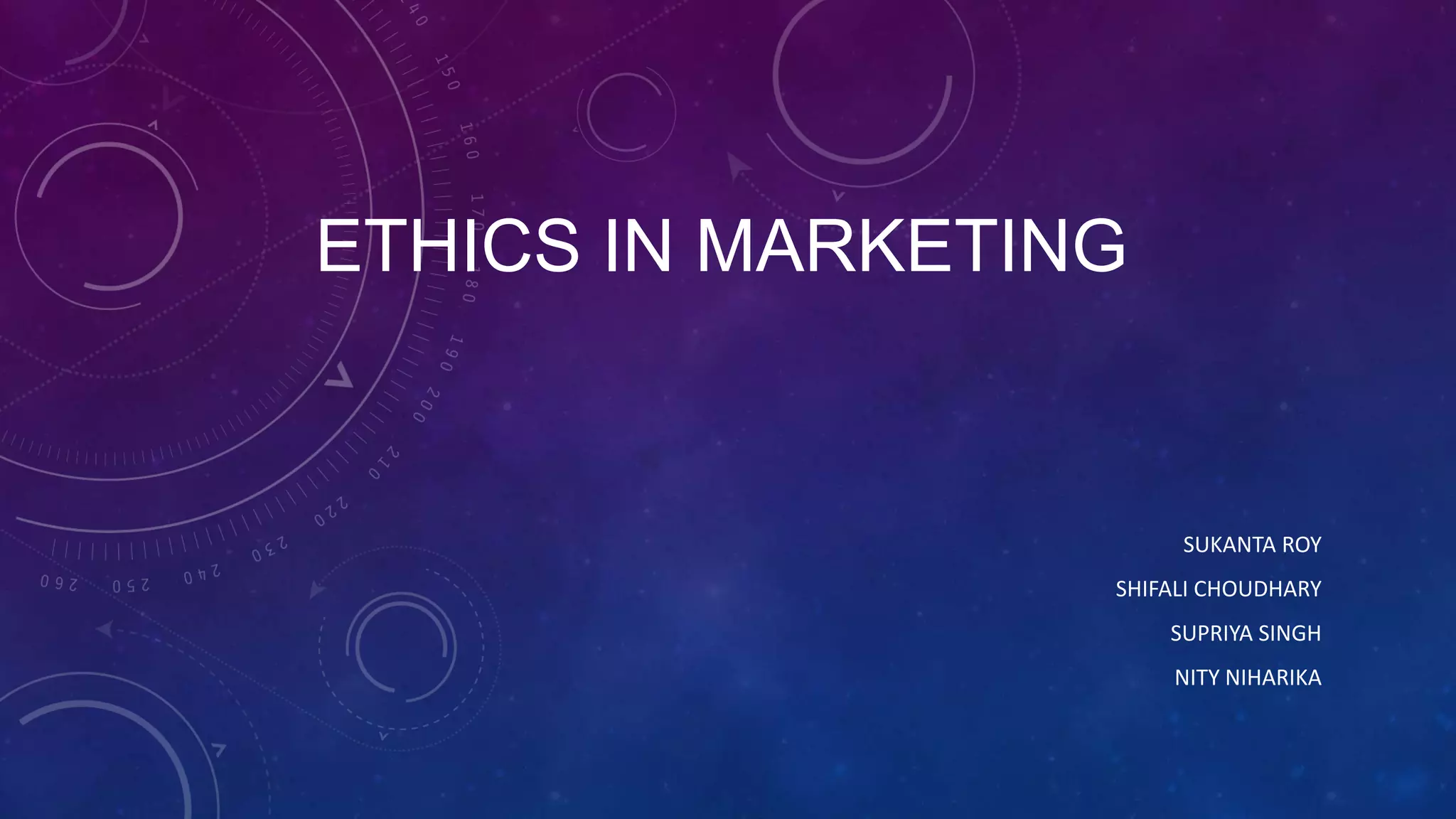 Ethics in marketing | PPTX