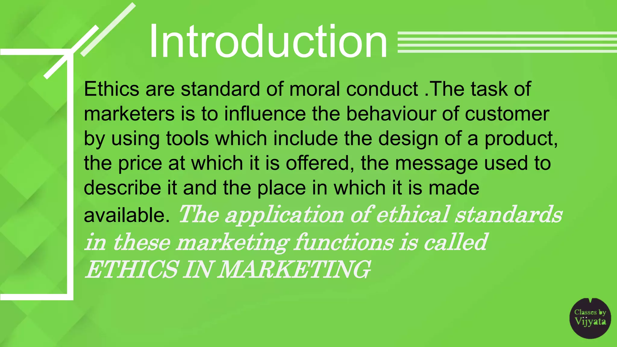 Ethics in marketing | PPTX