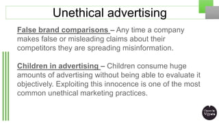 Ethics in marketing | PPTX