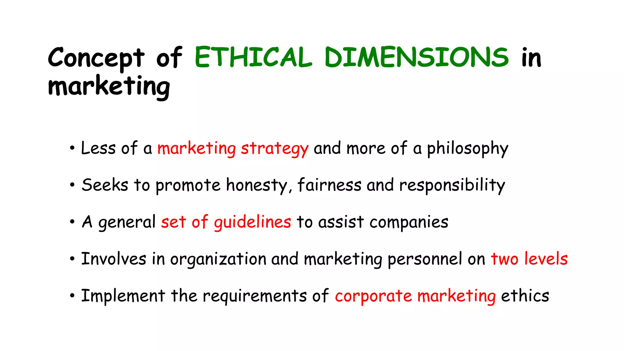 Ethics in marketing | PPTX