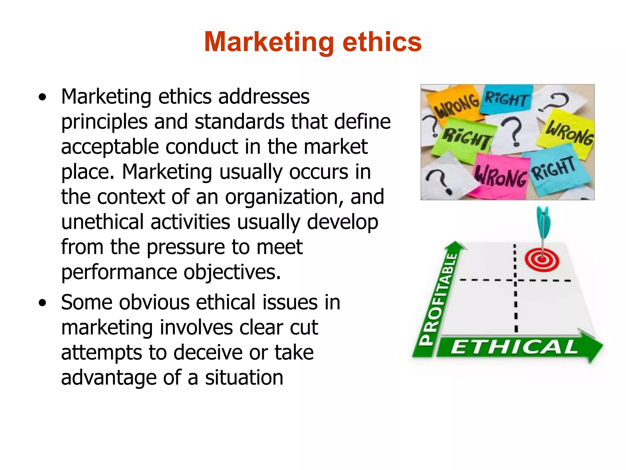Ethics in marketing ppt | PPTX
