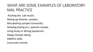 ETHICS IN MEDICAL LABORATORY SCIENCES ppt x | PPTX