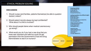 Ethics in Medicine - Dilemmas and Problem-Solving .pptx