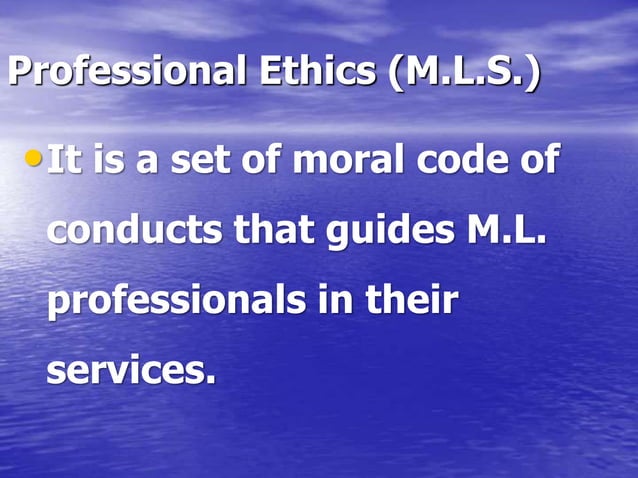 Ethics in Medical Laboratory Science practice | PPTX | Medical Tests ...