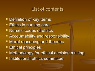 Ethicsinnursing | PPT