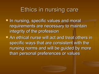 Ethicsinnursing | PPT