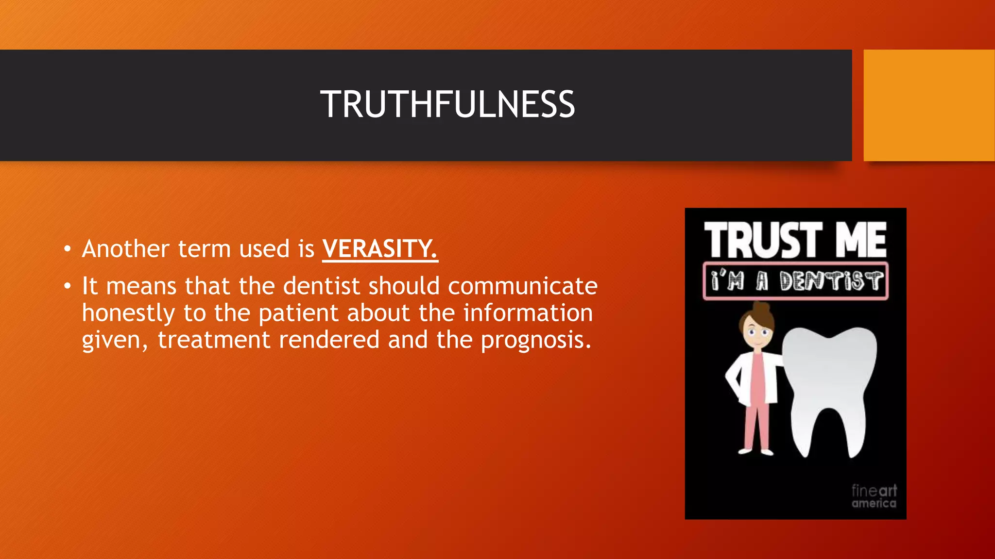 Ethics in orthodontics | PPTX