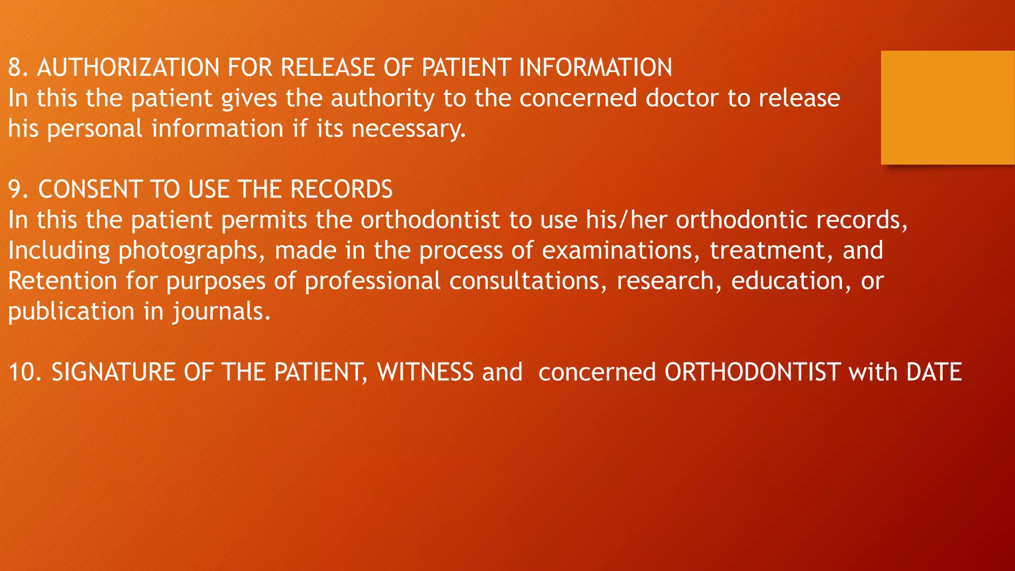 Ethics in orthodontics | PPTX