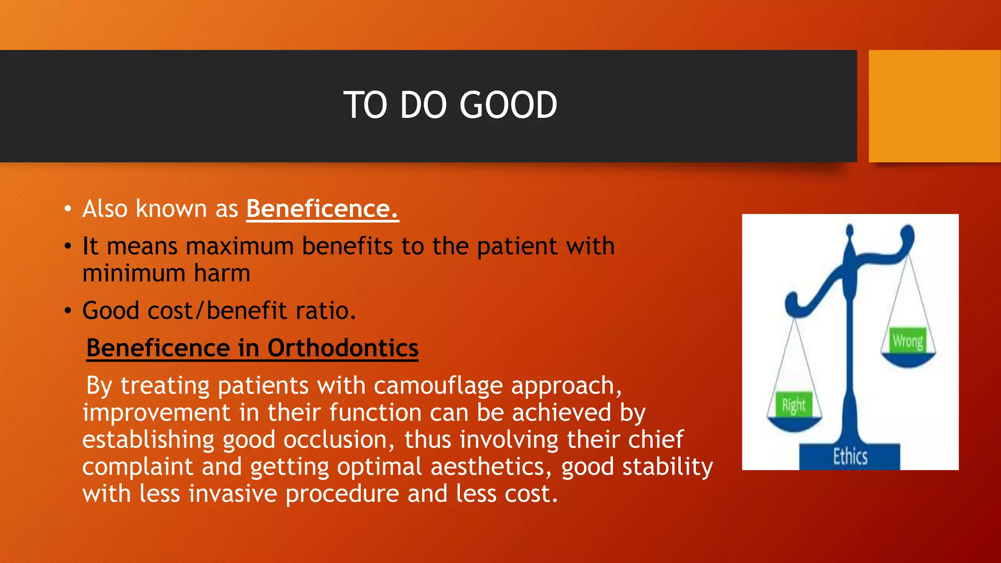 Ethics in orthodontics | PPTX