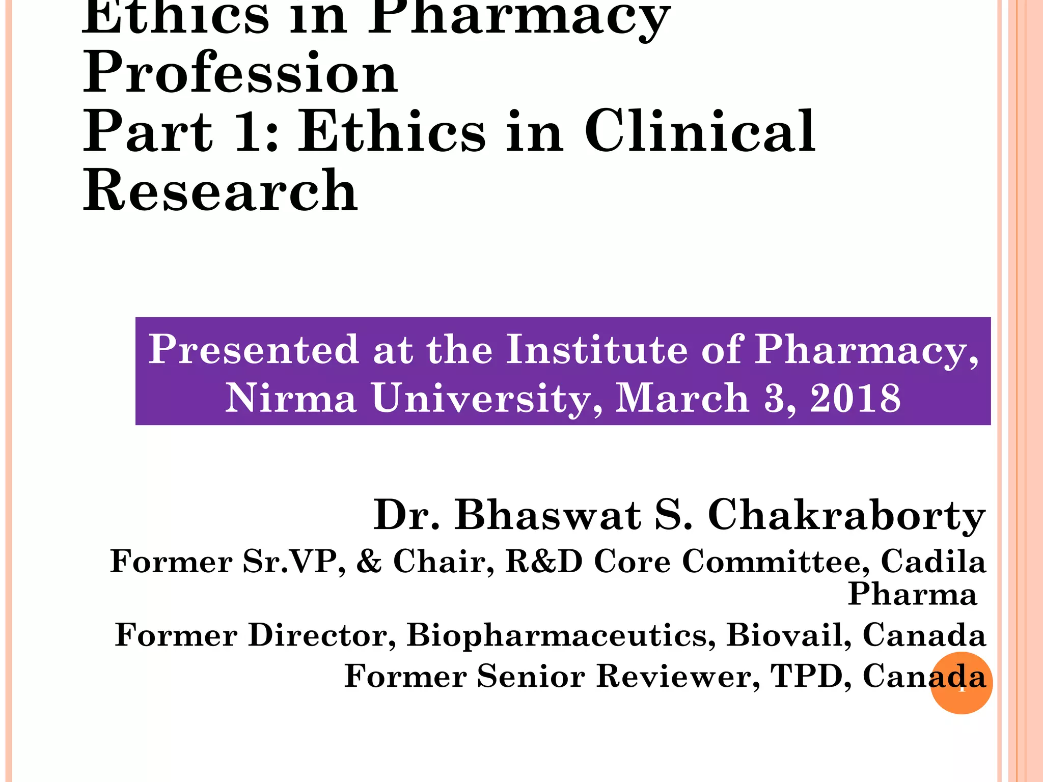 Ethics in Pharmacy | PPS