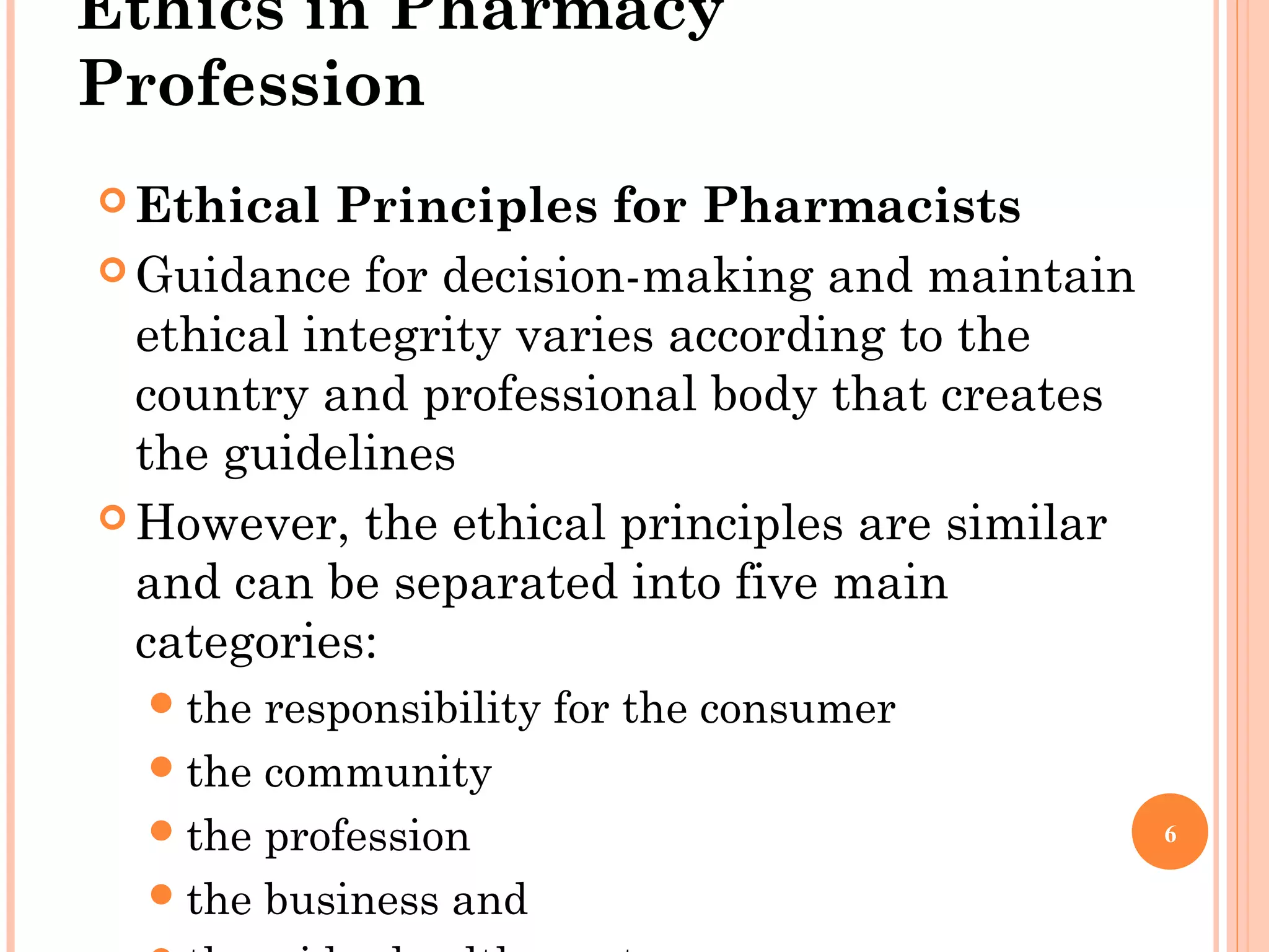 Ethics in Pharmacy | PPS