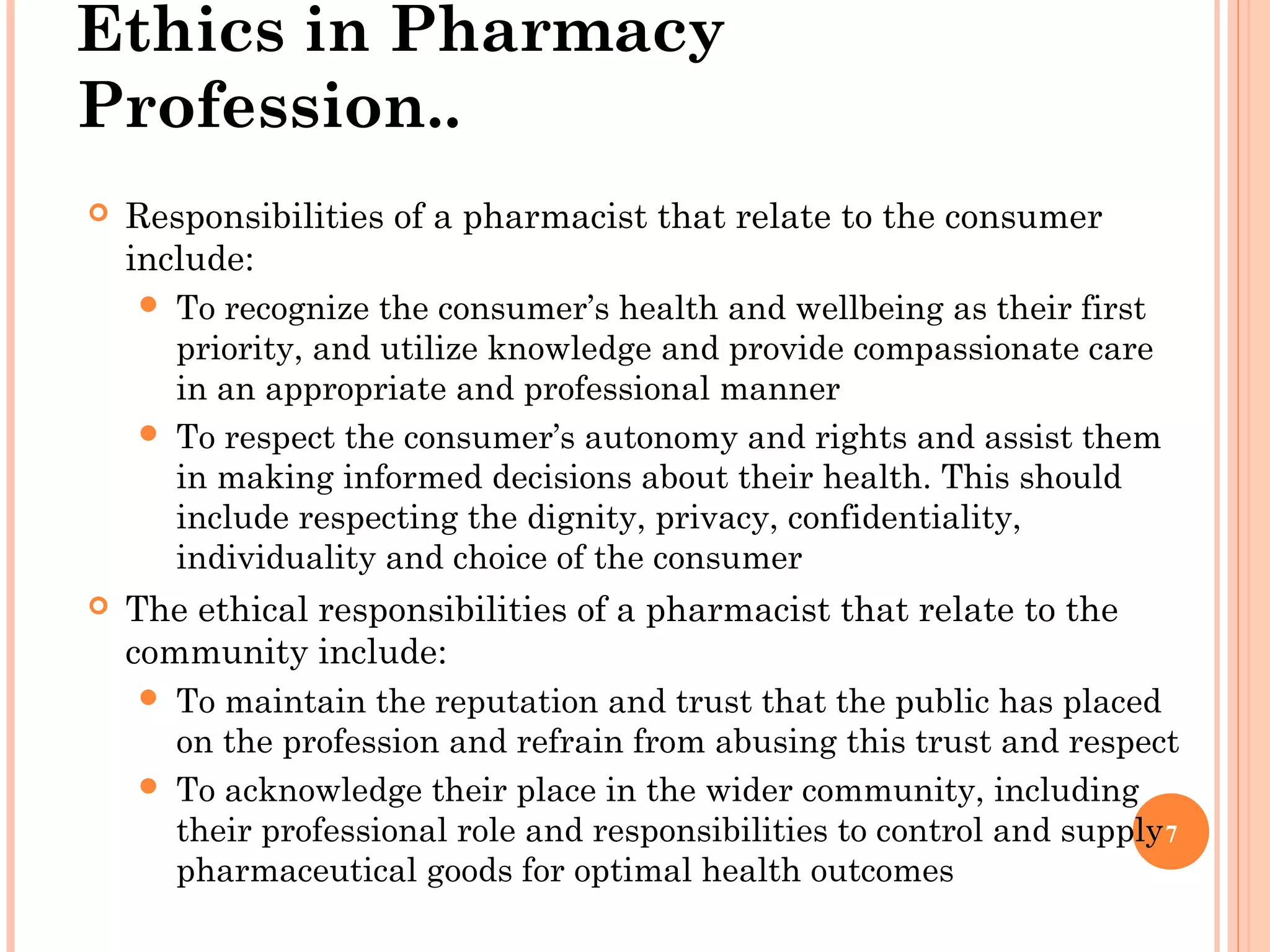 Ethics in Pharmacy | PPS