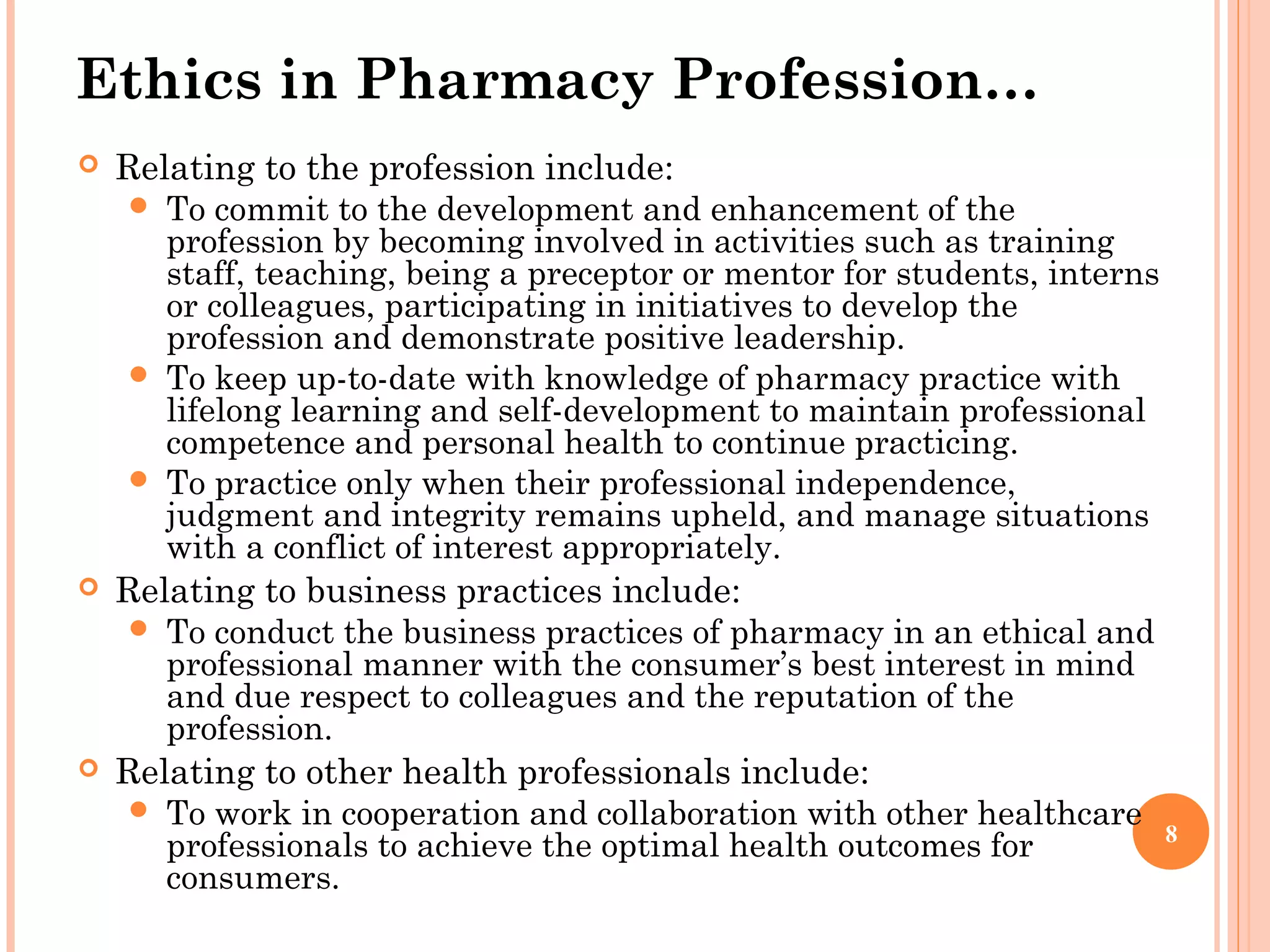 Ethics in Pharmacy | PPS