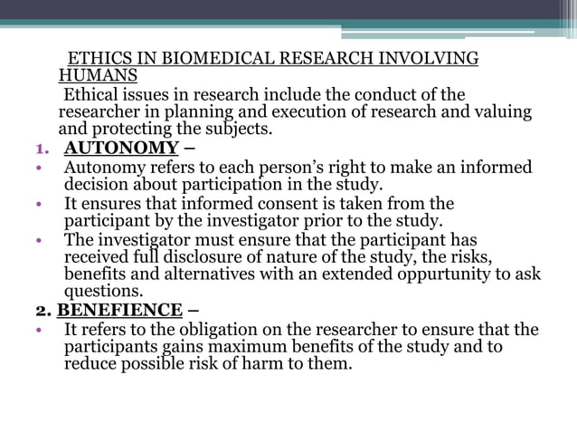 Ethics in Physiotherapy Research | PPTX