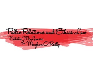 Ethics in PR | PPTX