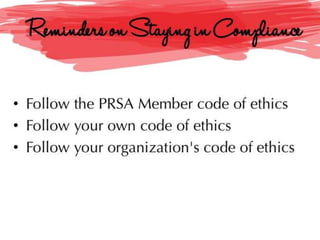 Ethics in PR | PPTX