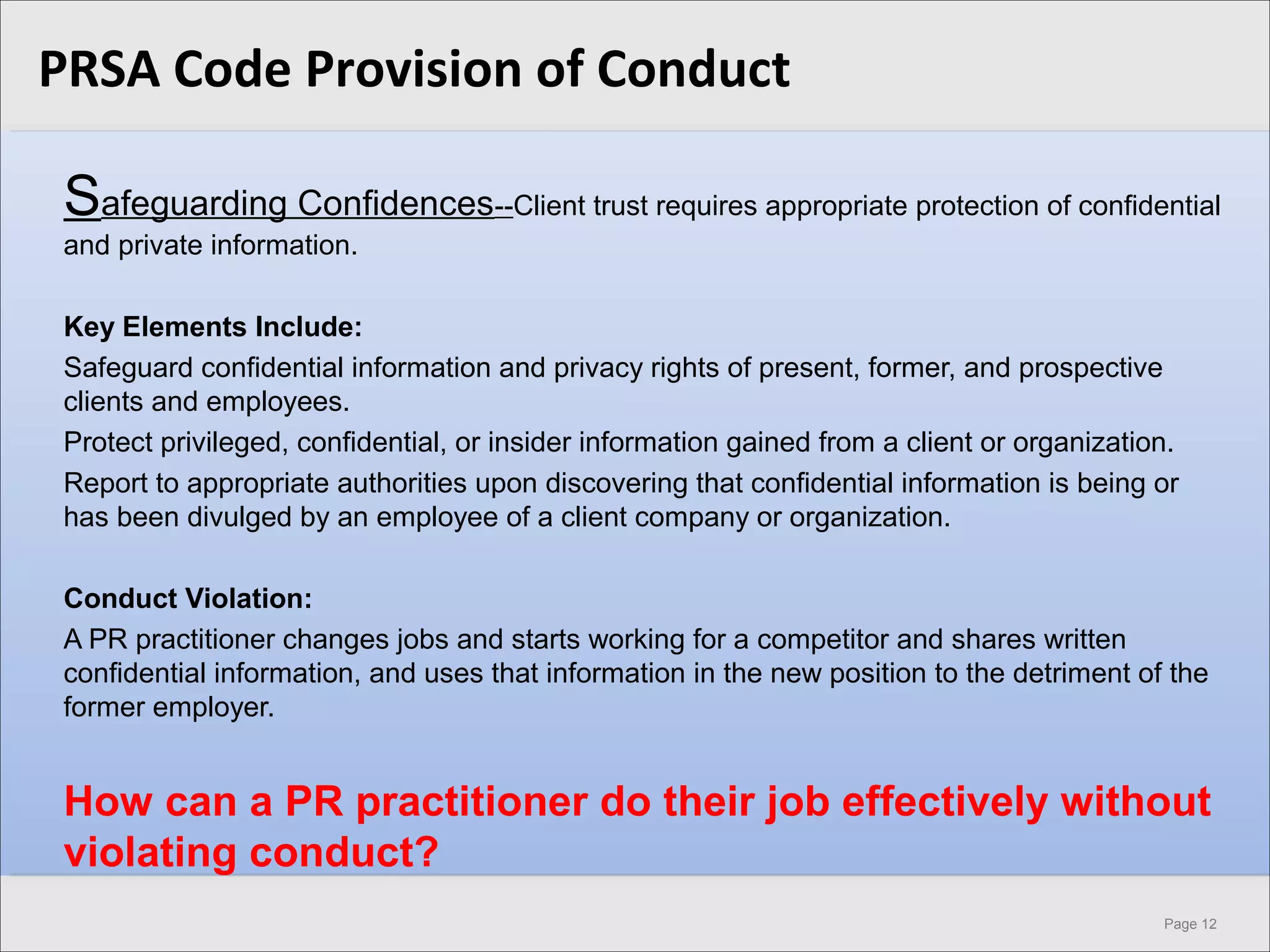 Ethics in PR: Why it Matters | PPT