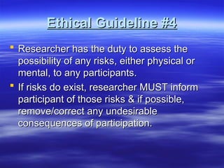 Ethics_in_Psychology about following ethical decisions | PPT