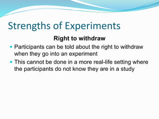 Ethics in psychology experiments | PPTX