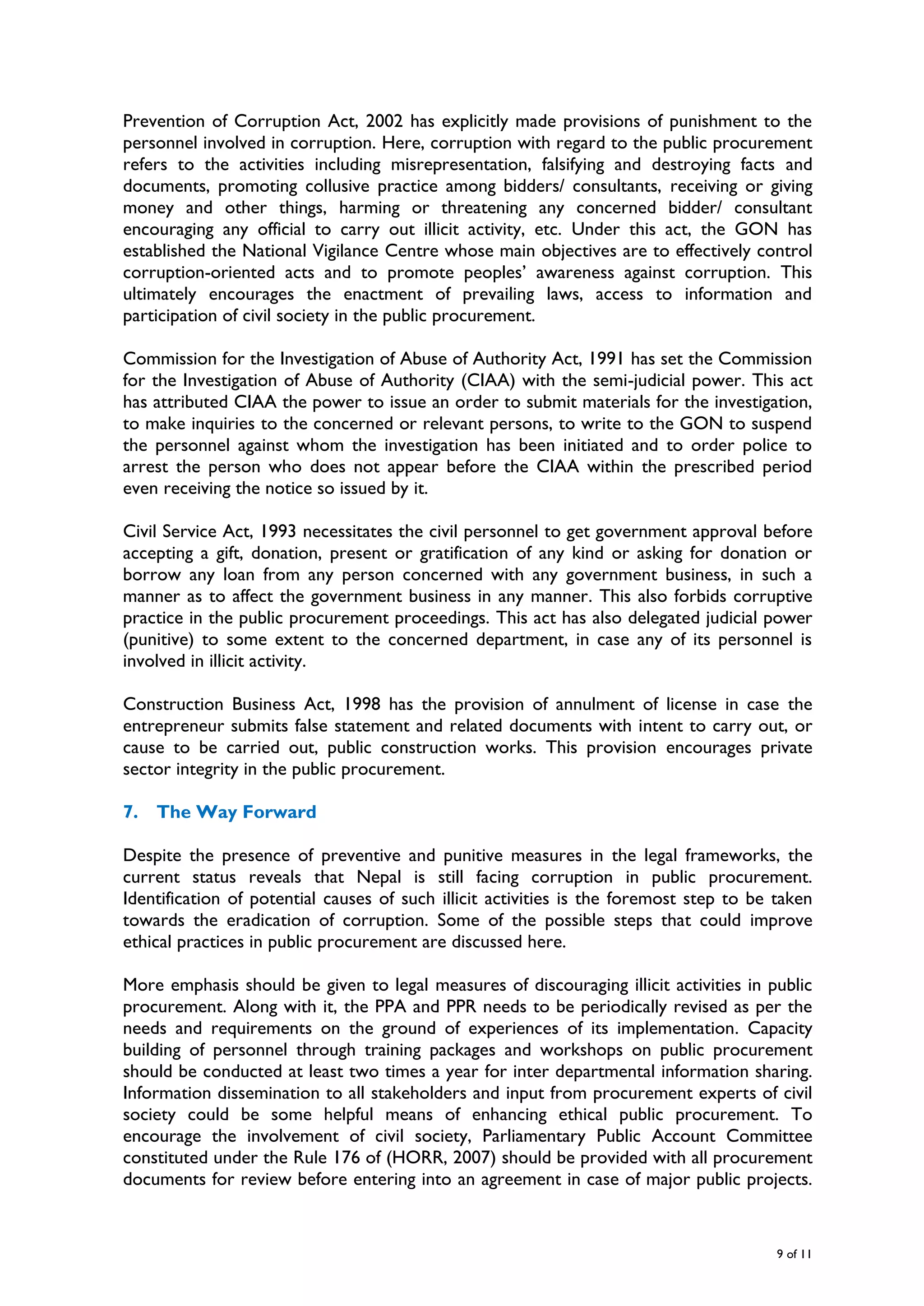 Ethics in public procurement | PDF