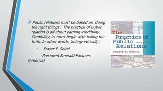 Ethics in public relations | PPTX