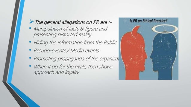 Ethics in public relations | PPTX