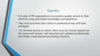 Ethics in public relations | PPTX