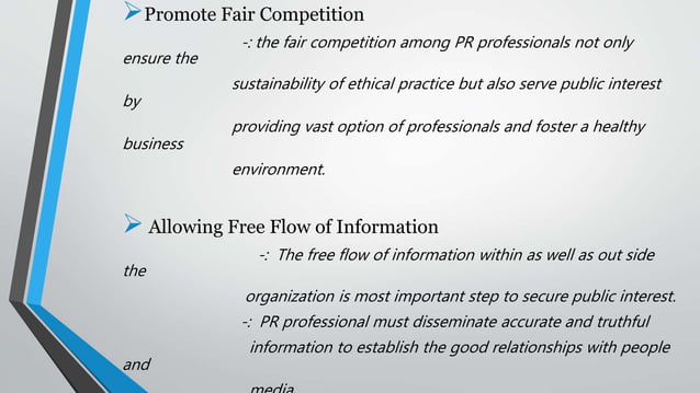 Ethics in public relations | PPTX