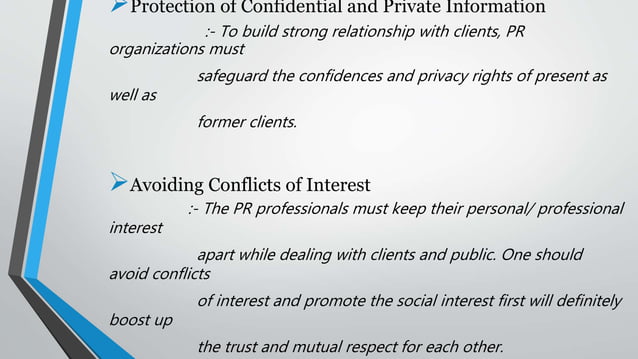 Ethics in public relations | PPTX