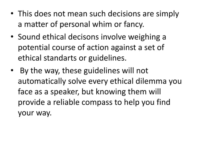 Ethics in public speaking | PPTX
